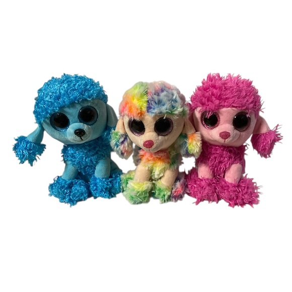 Ty | Toys | Ty Beanie Boos Poodle Bundle Mandy Patsy Rainbow Stuffed ...